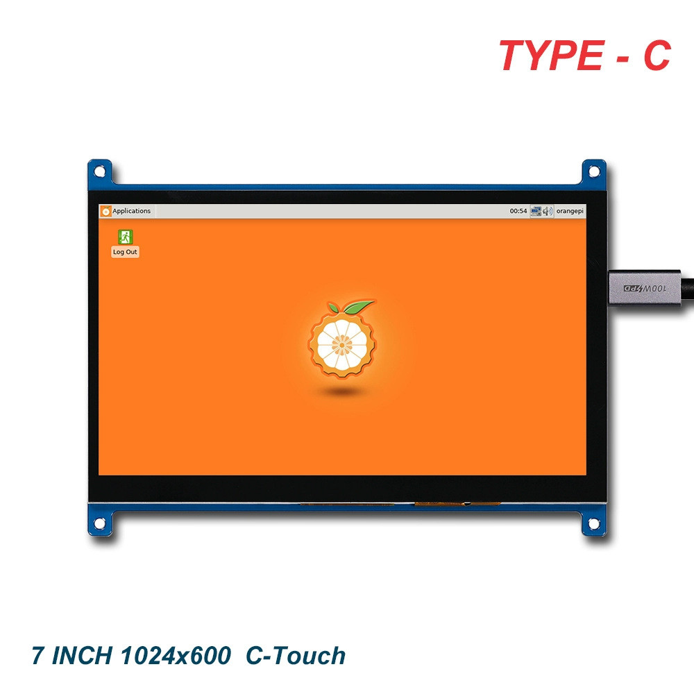 PCBA ve dokunmatik panel ile 7 inç TFT Ekran Modülü, TYPE-C arayüzü ...
